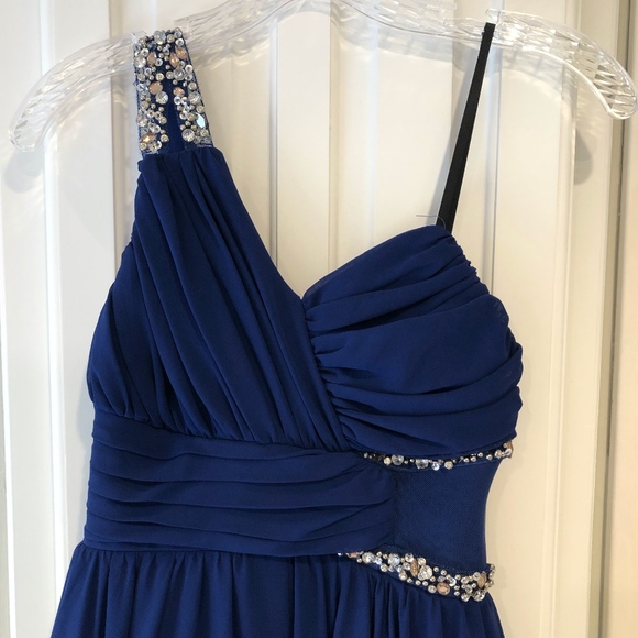 City Studio | Dresses | City Studio Blue One Strapped Dress | Poshmark